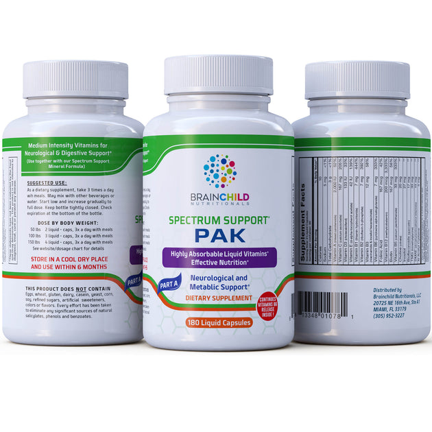 Spectrum Support II (PAK) Vitamins 16 oz – Brainchild Nutritionals